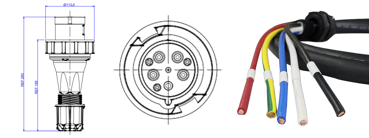 UL Certified 63A Cable Whip for AI Data Centers & Industry - NBC ...
