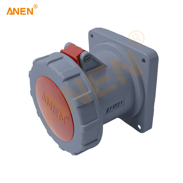 125A CEE Panel Mount Socket (Red) - IP67, IEC 60309 - NBC Electronic ...